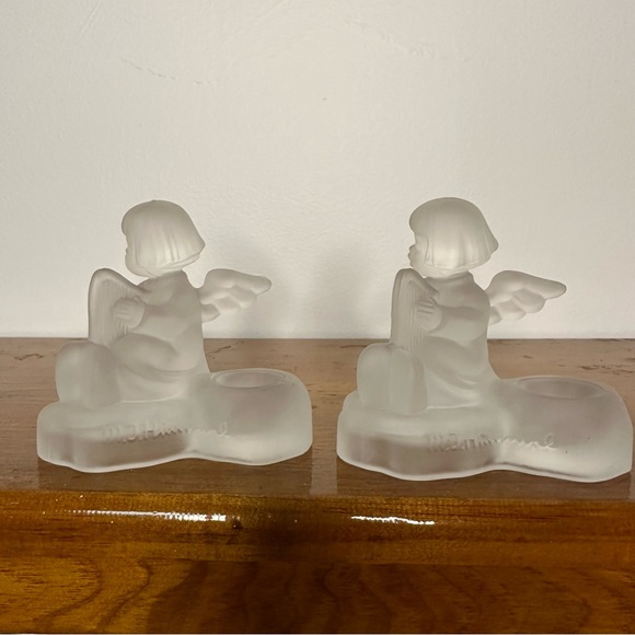 Avon | Accents | Vintage Avon 24 Lead Crystal Frosted Goebel Angel Harp ...